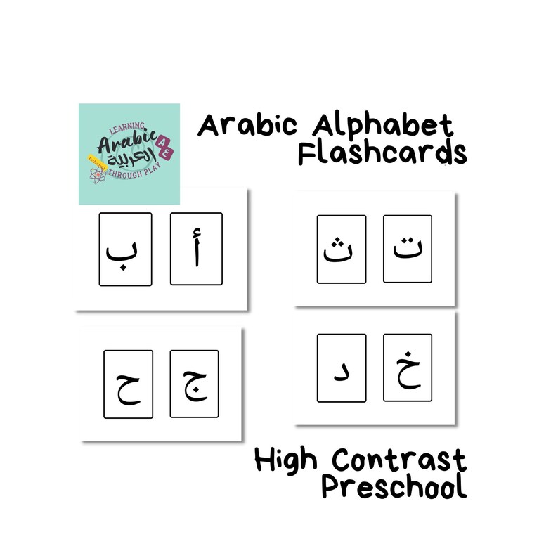 Arabic Alphabet Flashcards With Transliteration - Perfect for ...
