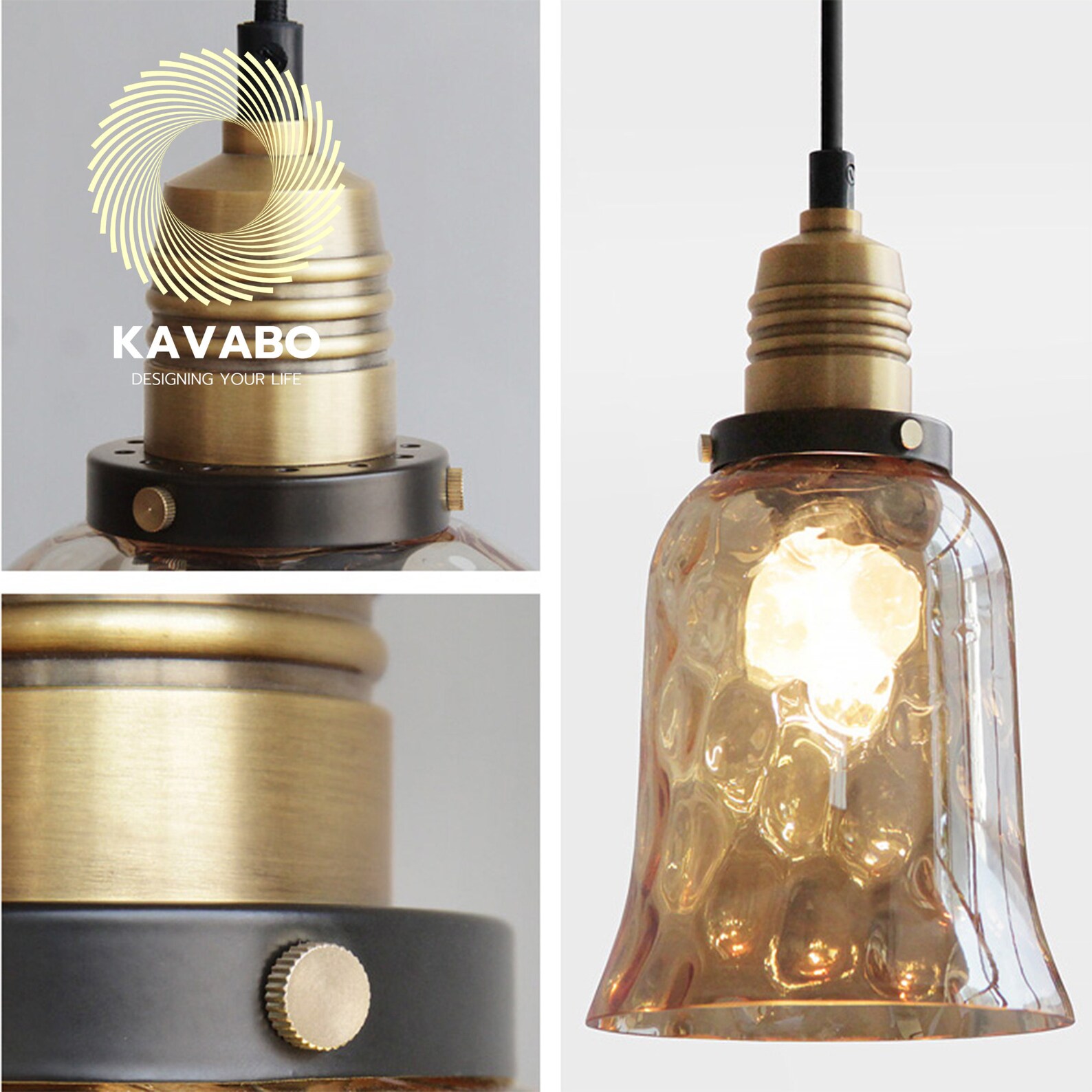 Vintage Pendant Light for Kitchen Island Rustic Glass Pendant - Etsy