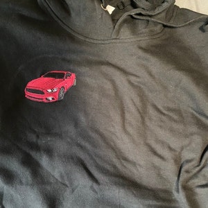Custom Car Embroidered Sweatshirt, Race Car Hoodie, Car Lovers ...
