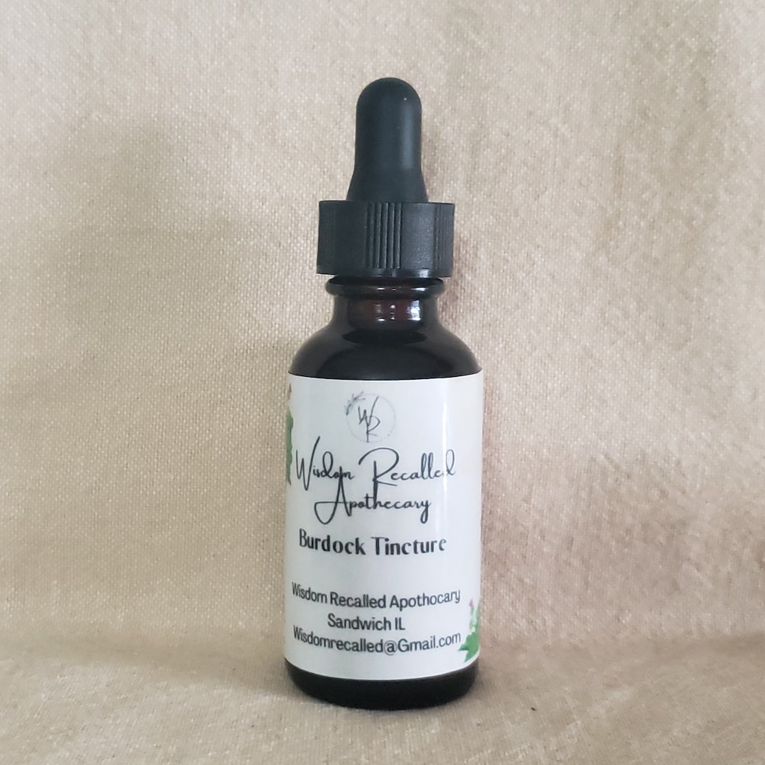Burdock Tincture ~ 1 Oz Bottle Made With Fresh Leaves& Vodka ~NO GRAIN ...