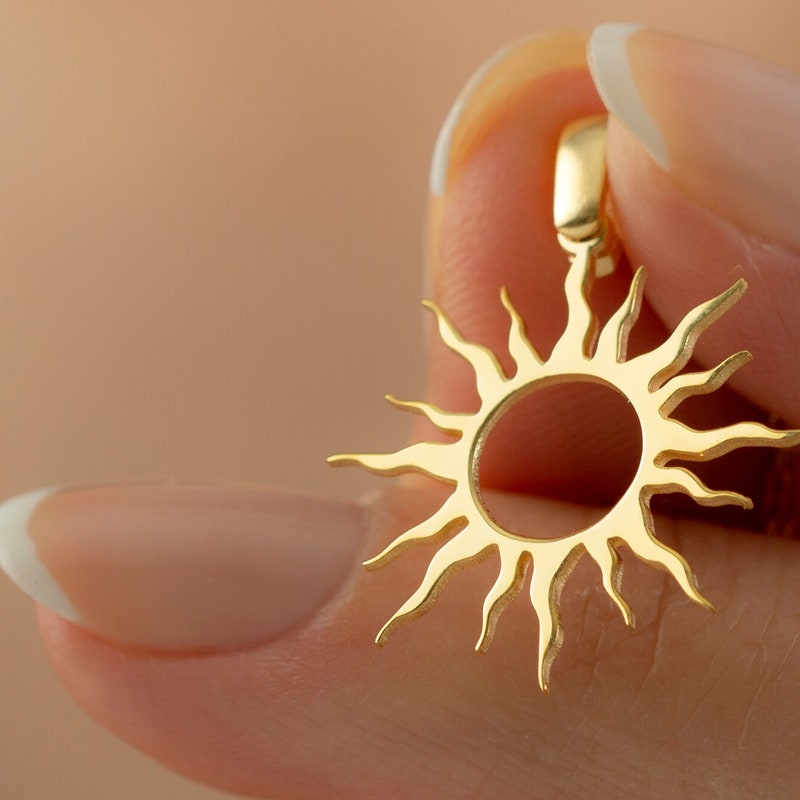 Sun Charm - Etsy