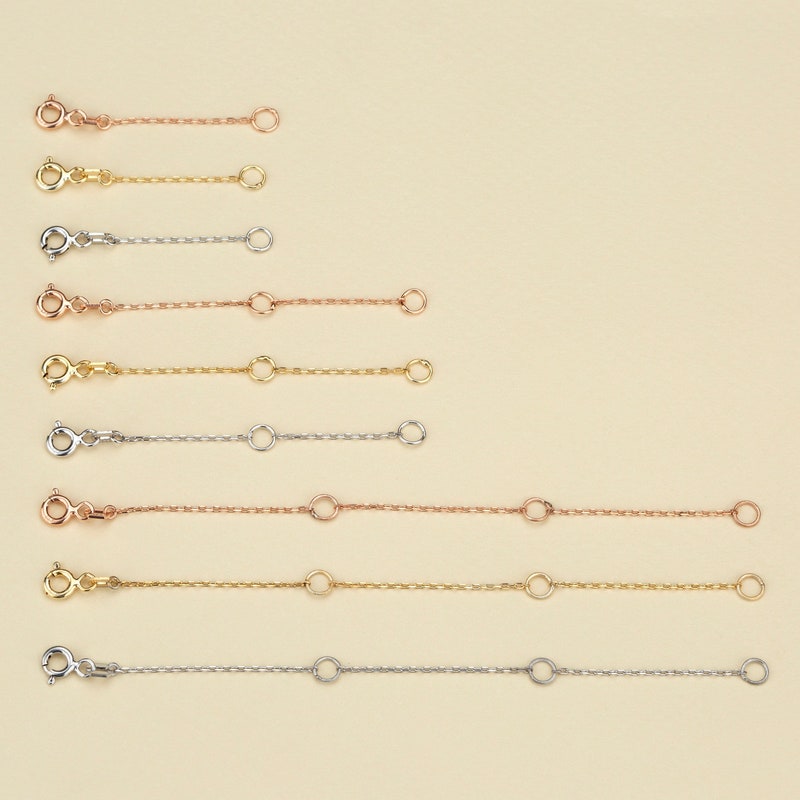 Silver White Extensions - Etsy