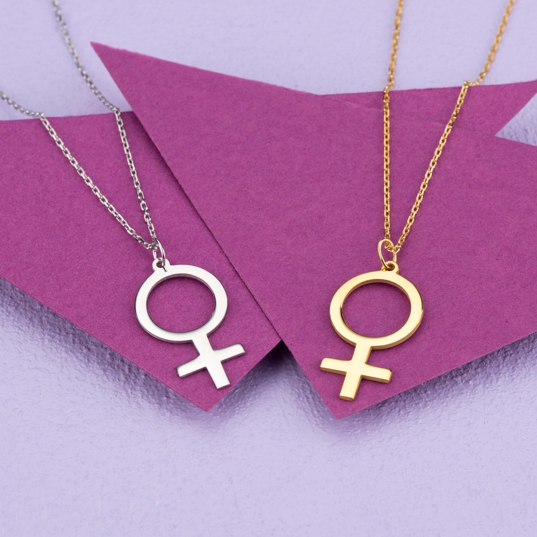 Kamala Harris Gift, Feminist Necklace, Venus Symbol Jewelry, Mothers ...