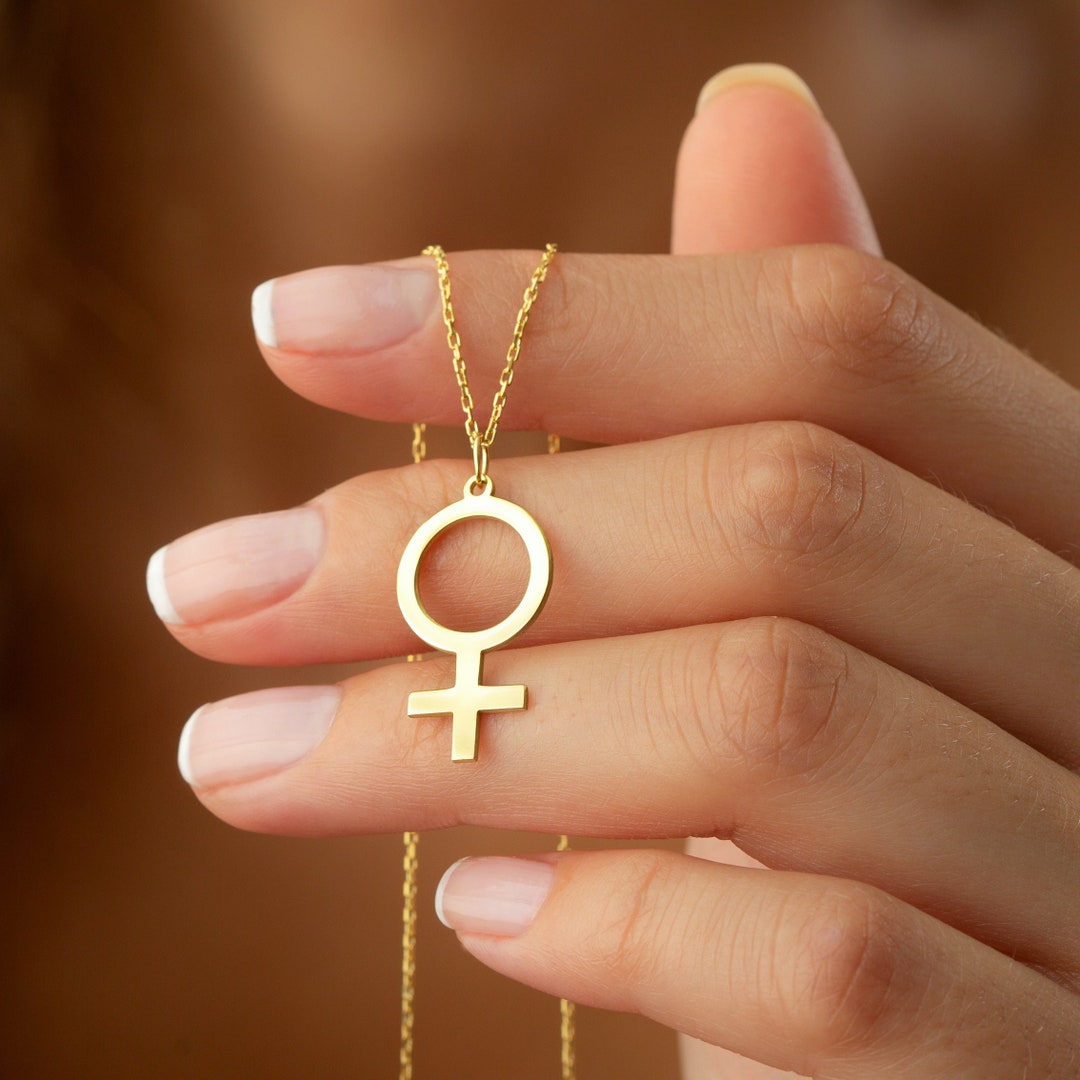 Feminist Necklace, Female Symbol Necklace, Feminist Jewelry, Gender ...