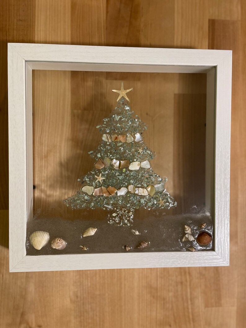 Coastal Wall Art Shadow Box Art Coastal Christmas Beach - Etsy