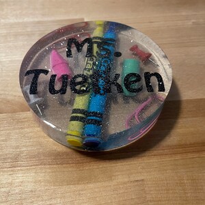 Teacher Gift, Teacher Appreciation, Resin Coaster, School Gift, Teacher ...