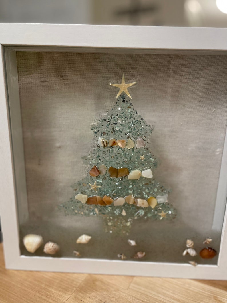 Coastal Wall Art Shadow Box Art Coastal Christmas Beach - Etsy