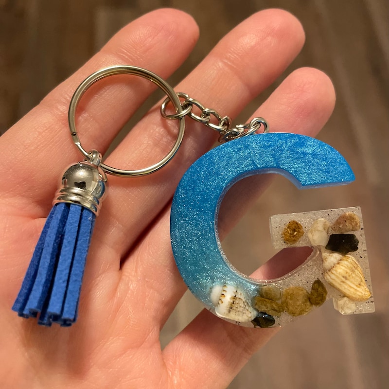 Sea Shell Keychain - Etsy