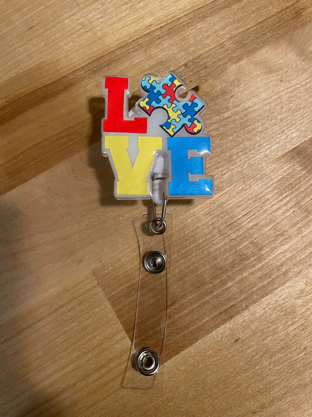 Autism Awareness Badge Reel, Puzzle Piece Badge Reel - Etsy