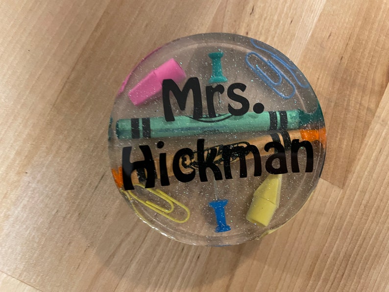Teacher Gift, Teacher Appreciation, Resin Coaster, School Gift, Teacher ...
