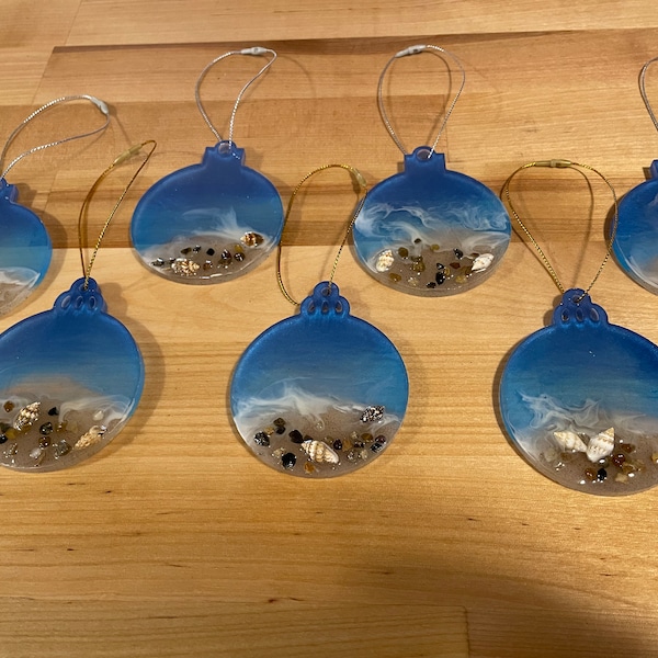 Coastal Christmas Ornaments - Etsy