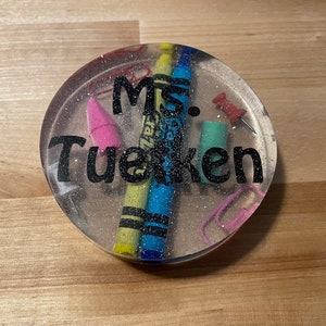Teacher Gift, Teacher Appreciation, Resin Coaster, School Gift, Teacher ...
