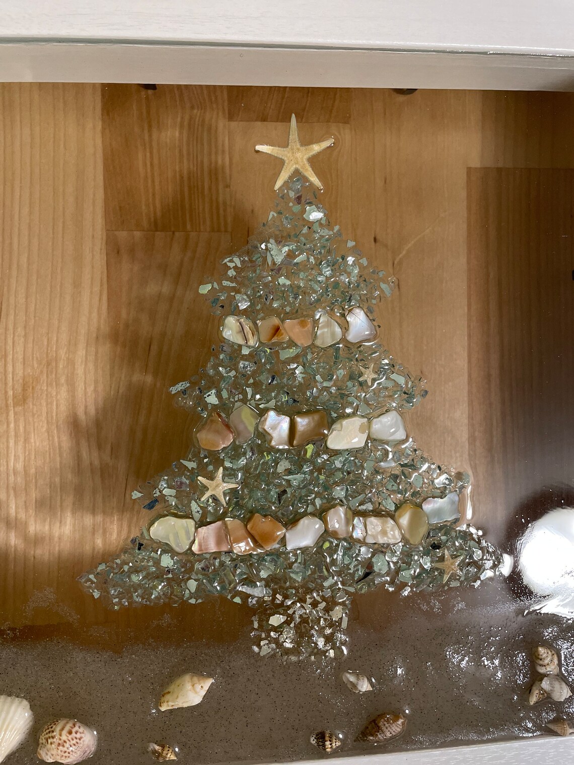 Coastal Wall Art Shadow Box Art Coastal Christmas Beach - Etsy