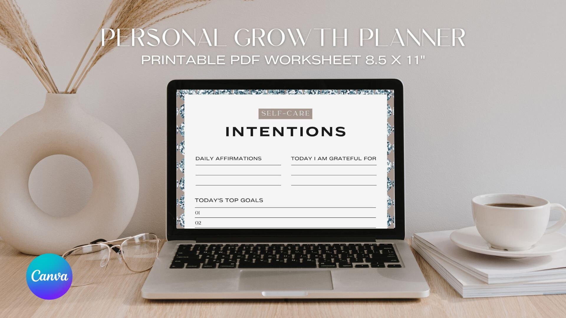 Personal Growth Planner Canva Templates Personal Development Self ...