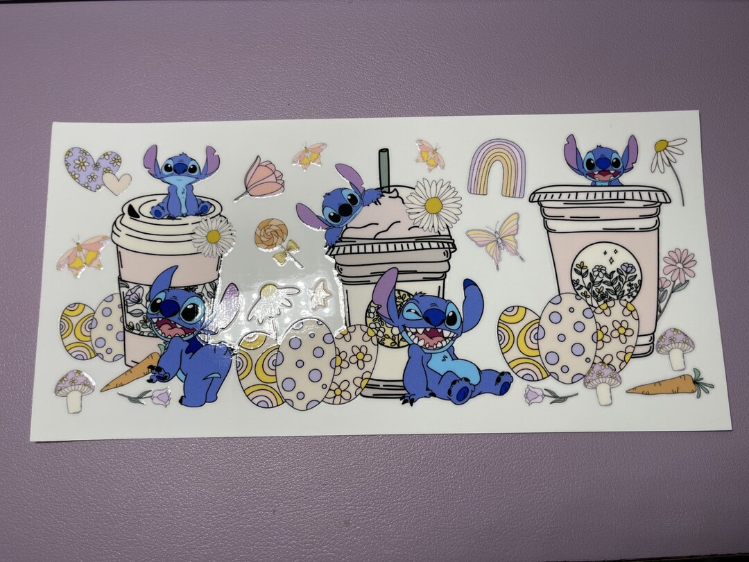 Stitch Kitty Kat Easter UVDTF Wrap - Etsy