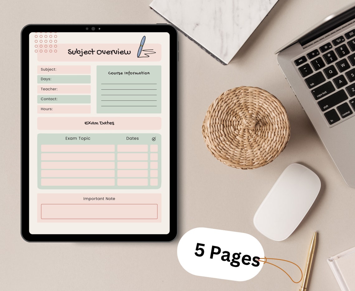 Student Daily Planner, Student Planner, Academic Planner, School ...