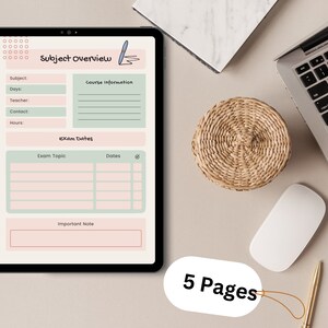 Student Daily Planner, Student Planner, Academic Planner, School ...