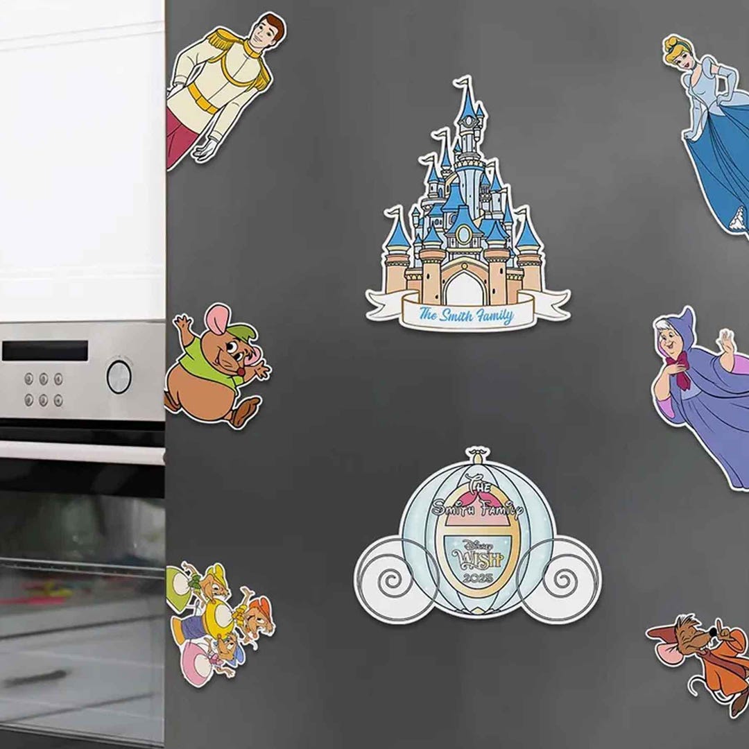 Personalized Disney Inspired Cinderella Magnet, Disney Princess Magnet ...
