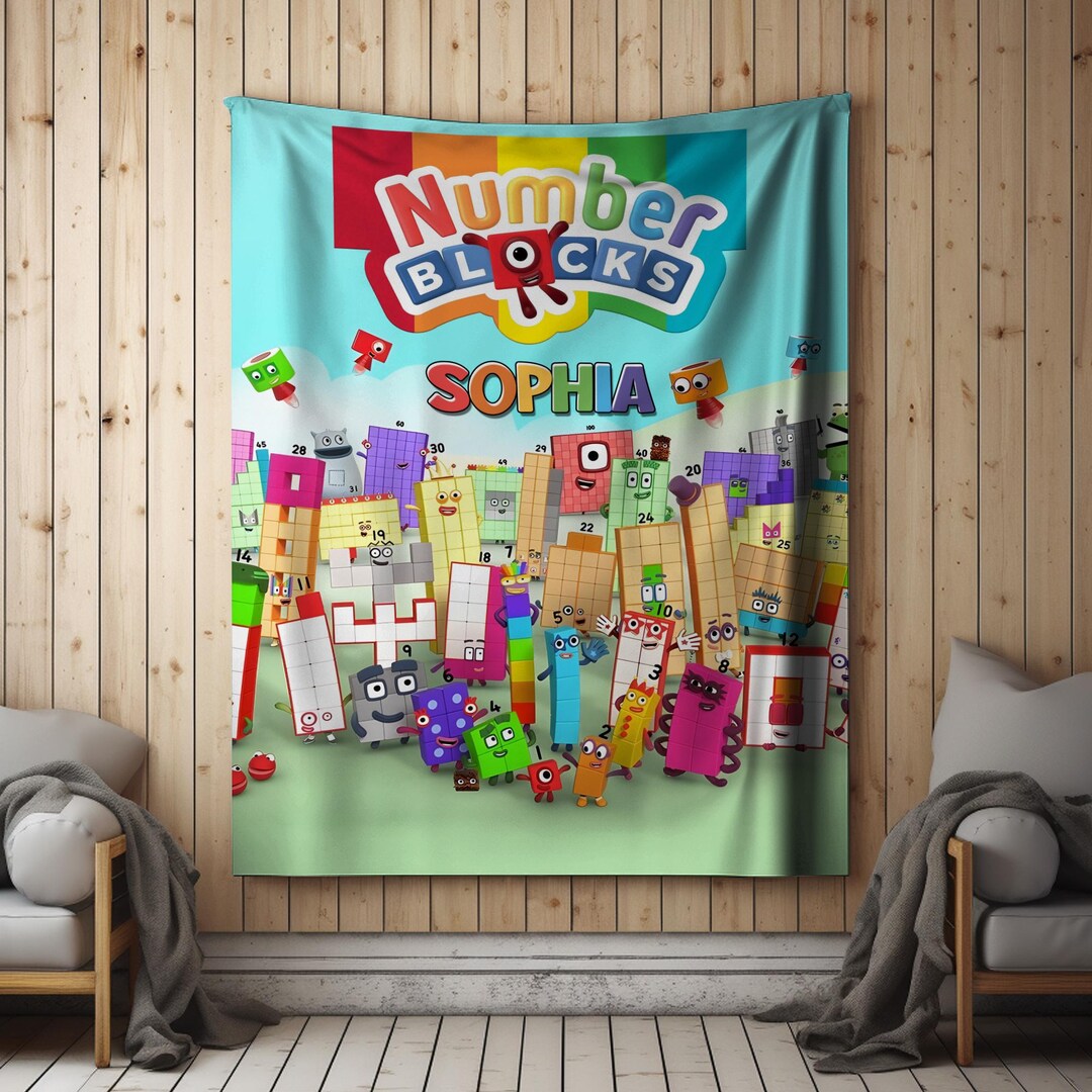 Personalized Numberblocks, Numberblocks Fleece Blanket, Numberblocks ...