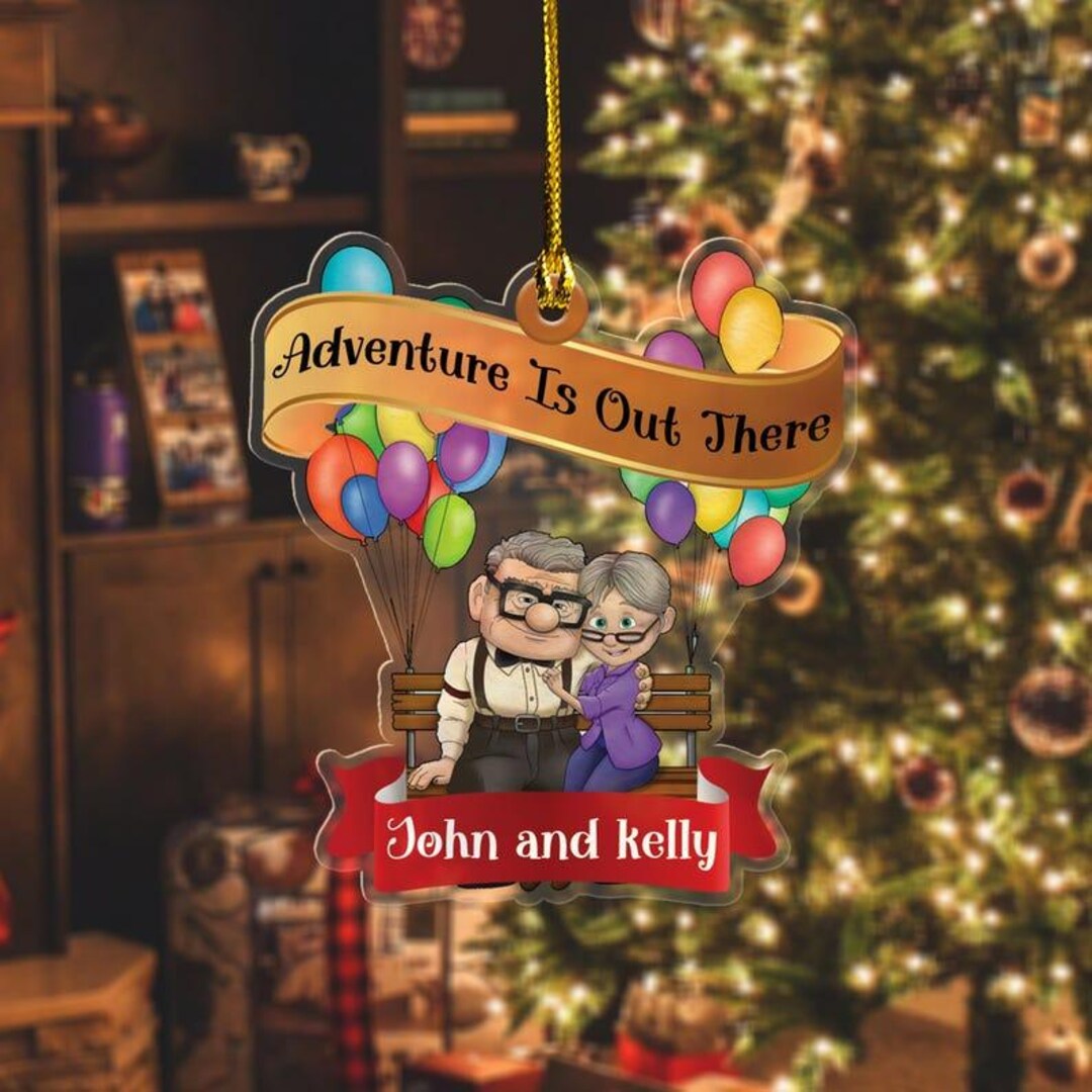 Personalized Disney Pixar up House Christmas Ornament/his Ellie Her ...
