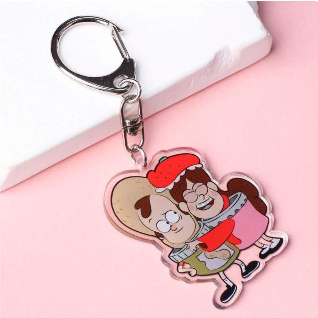 Cute Gravity Falls Keychains Set – Fun Dipper, Mabel, and Pig ...