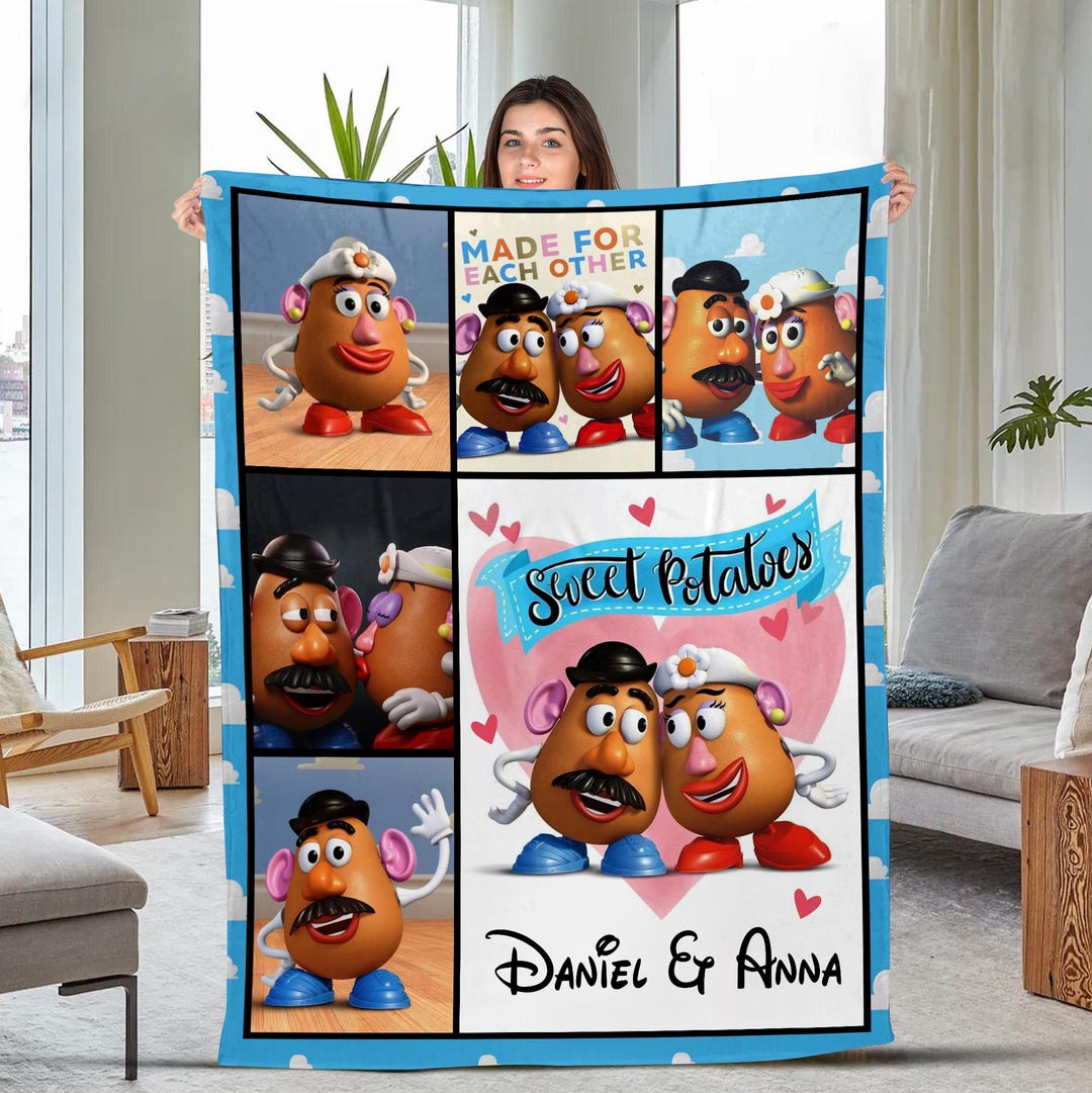 Personalized Disney Toy Story Potato Head Blanket/mrs Potato Head Quilt ...