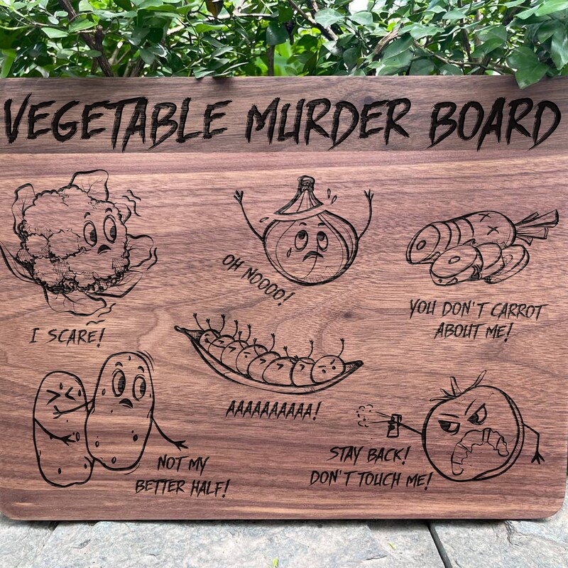 Vegtable Murder Board - Etsy