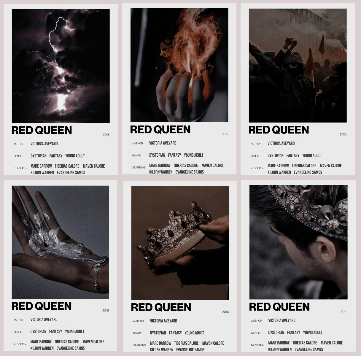 Red Queen Aesthetic Polaroid - DIGITAL ITEM - Etsy