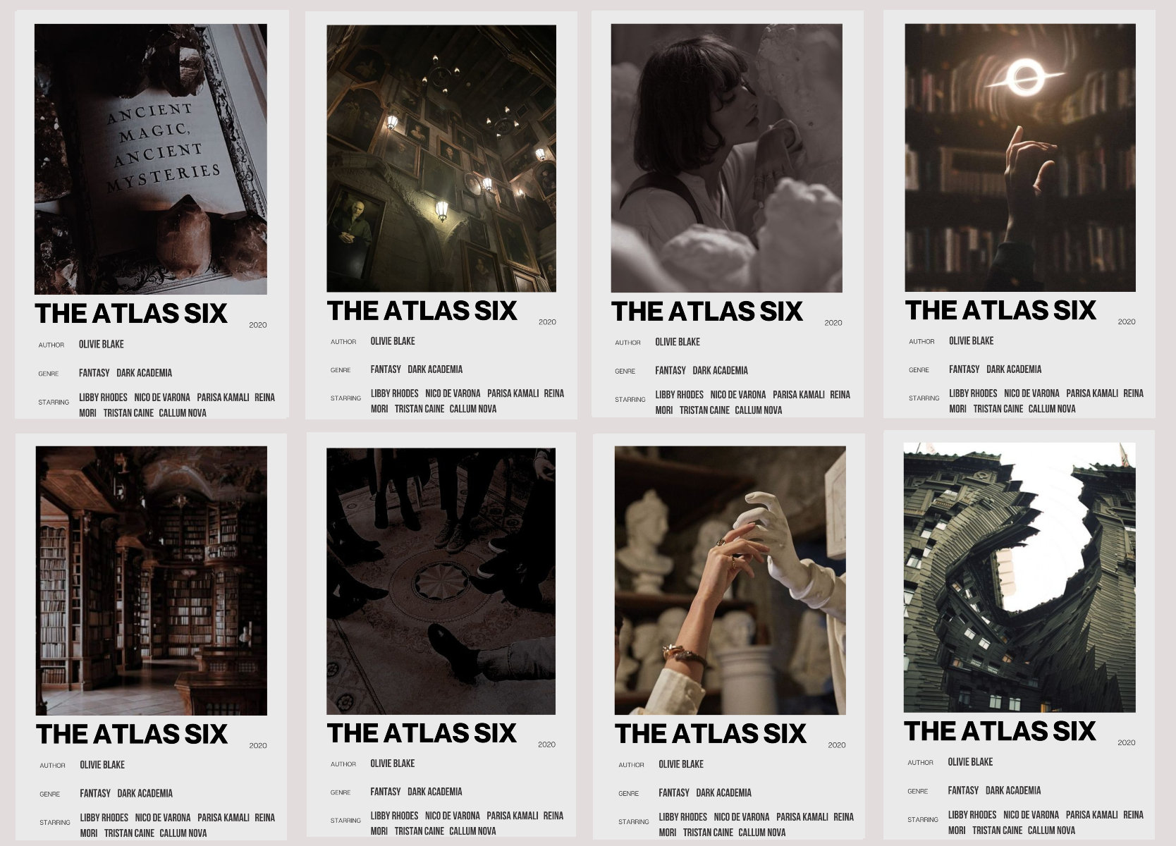 The Atlas Six Aesthetic Polaroid DIGITAL ITEM - Etsy