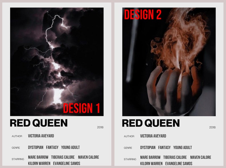 Red Queen Aesthetic Polaroid - DIGITAL ITEM - Etsy