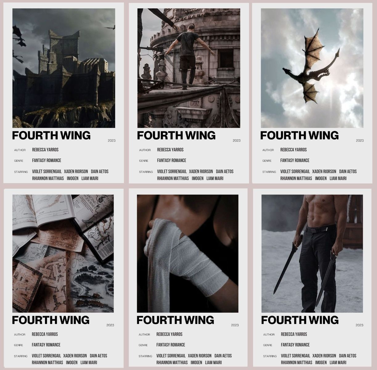 Fourth Wing Aesthetic Polaroid - DIGITAL ITEM - Etsy
