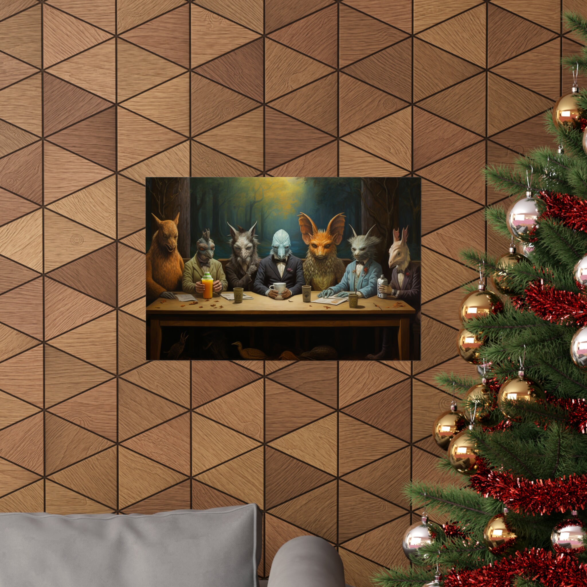 Cryptid Dinner Print in 2 Sizes. Cute Monsters Poster. Gift for Horror ...