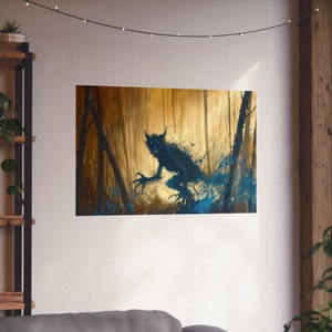 Demon W/ Blue Diarrhea Poster in 3 Sizes. Cute Demon Pooping in the ...