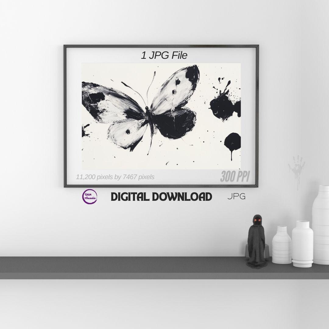 Butterfly Printable Download Gothic Bug JPG Insect Computer Wallpaper ...