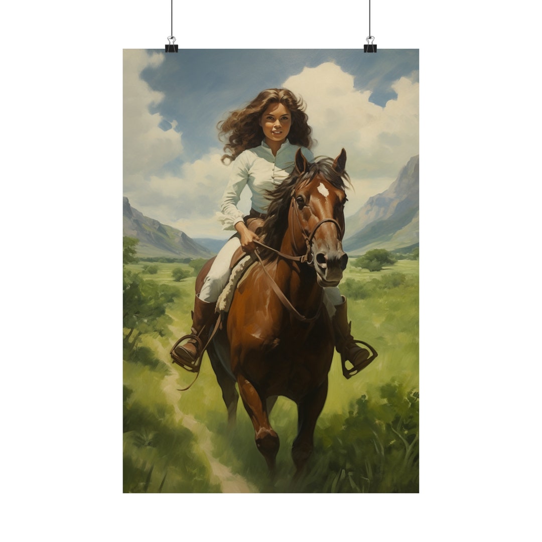 Colorful Cowgirl Print. Western Girly Wall Art for Her. Southern Girl ...