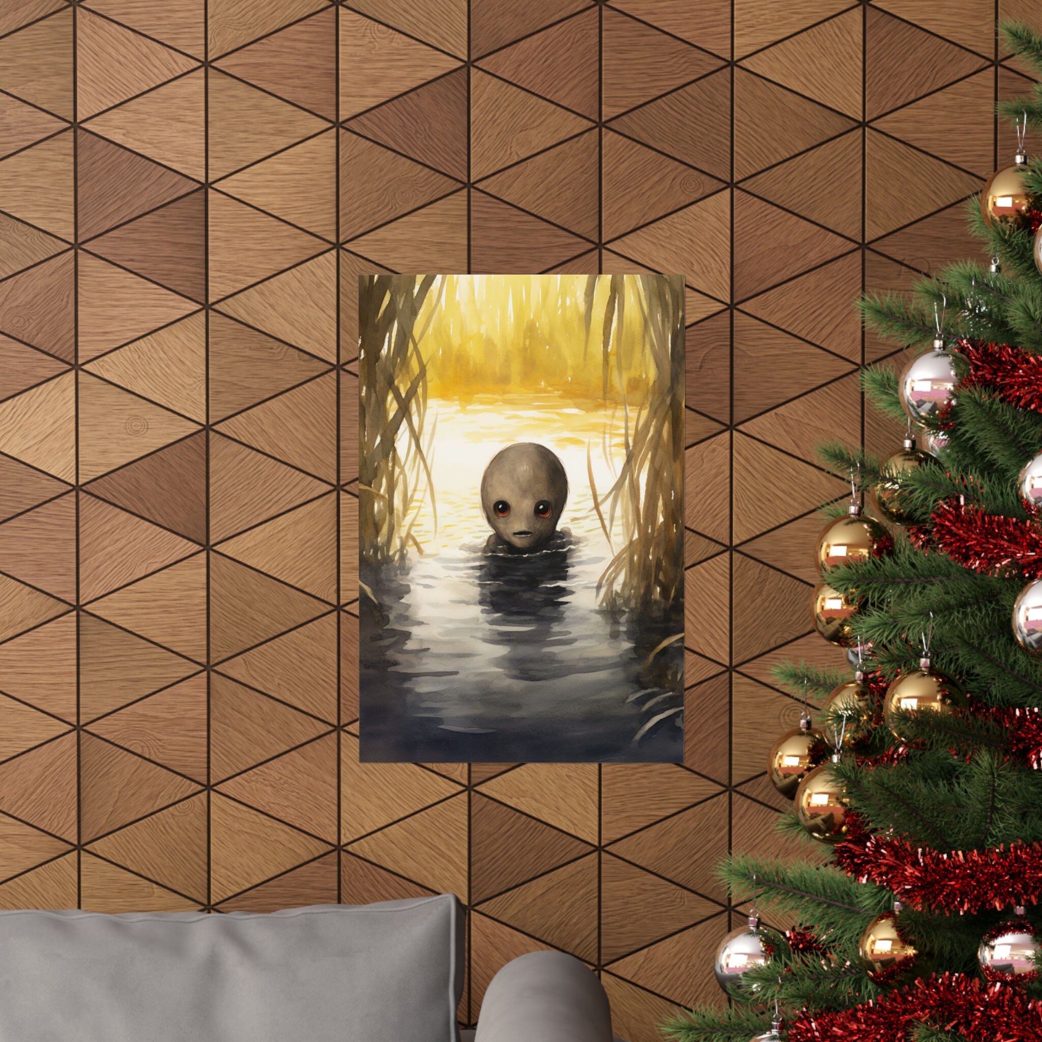 Cute Cryptid Art Print. Mythical Creature Print. Cryptozoology Art ...