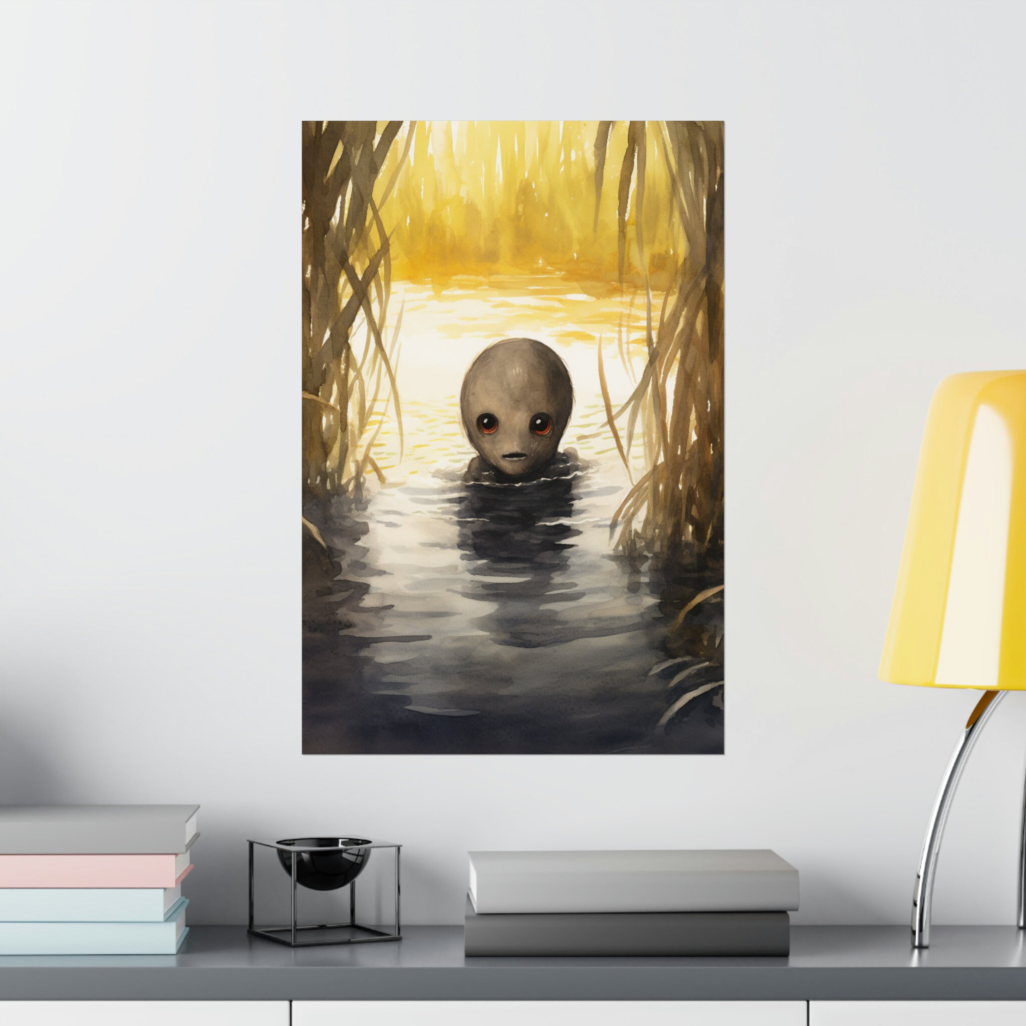 Cute Cryptid Art Print. Mythical Creature Print. Cryptozoology Art ...