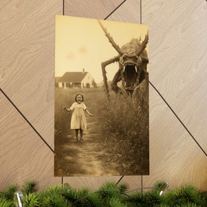 Old Scary Locust Print in 2 Sizes. Gift for Insect Lover & Horror Fans ...