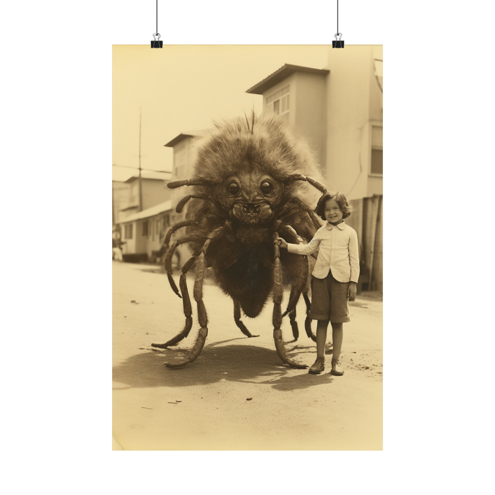 Cute Furry Insect Print. Vintage Cryptid Poster in 2 Sizes. Funny ...