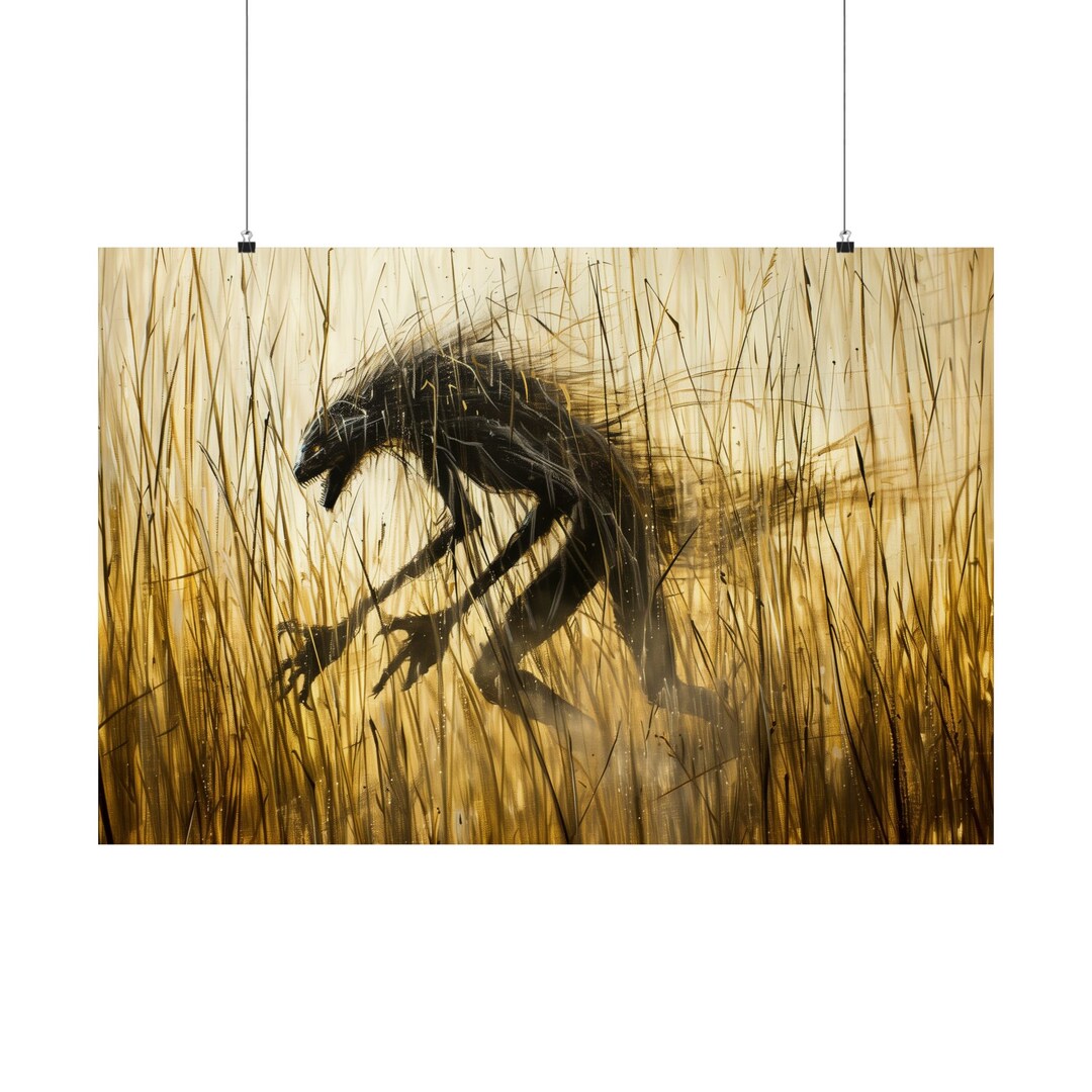 Creepy Cryptid Poster in 3 Sizes. Skinwalker Home Decor. Dark Art for ...