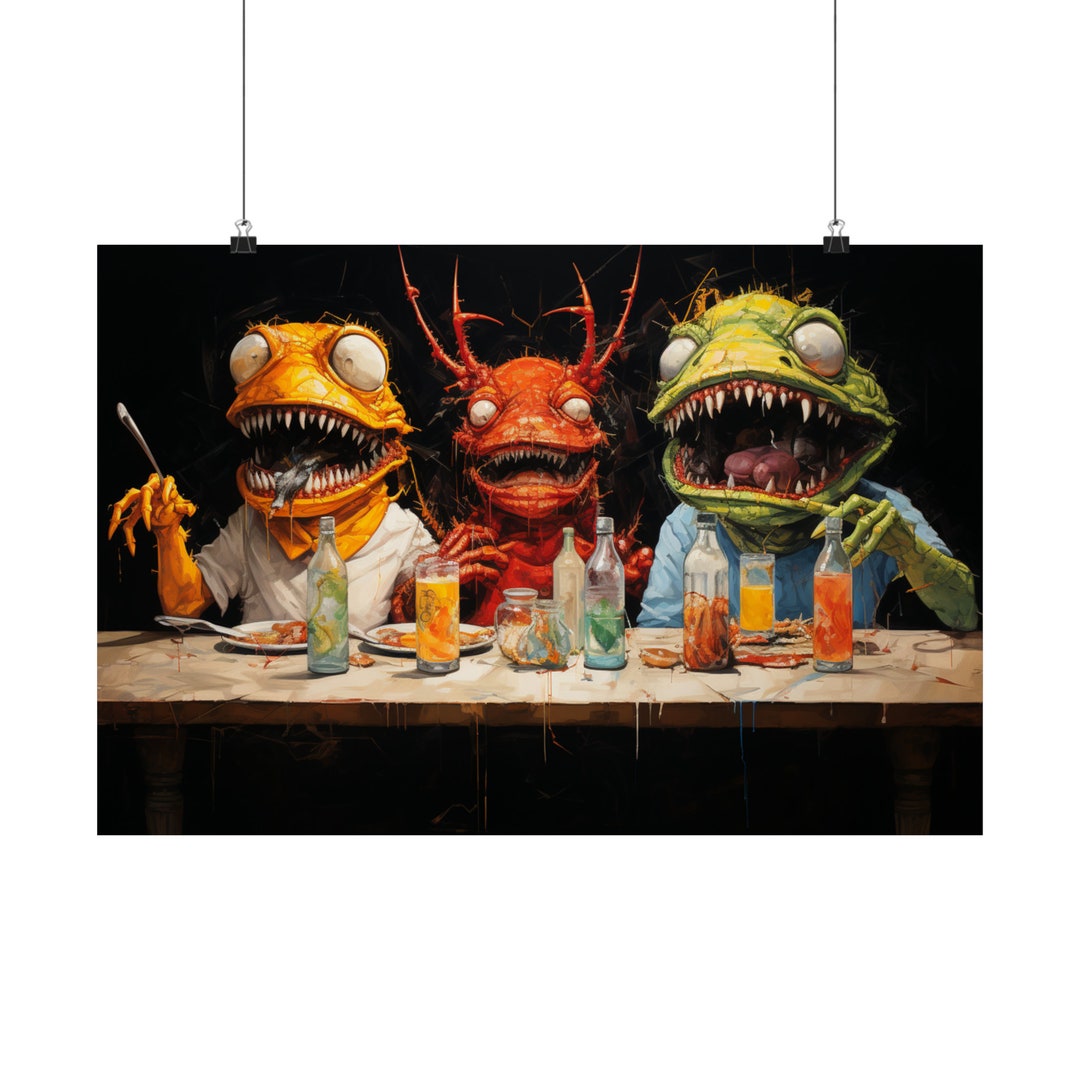 Funny Cryptid Poster in 2 Sizes. Cryptozoology Gift for - Etsy