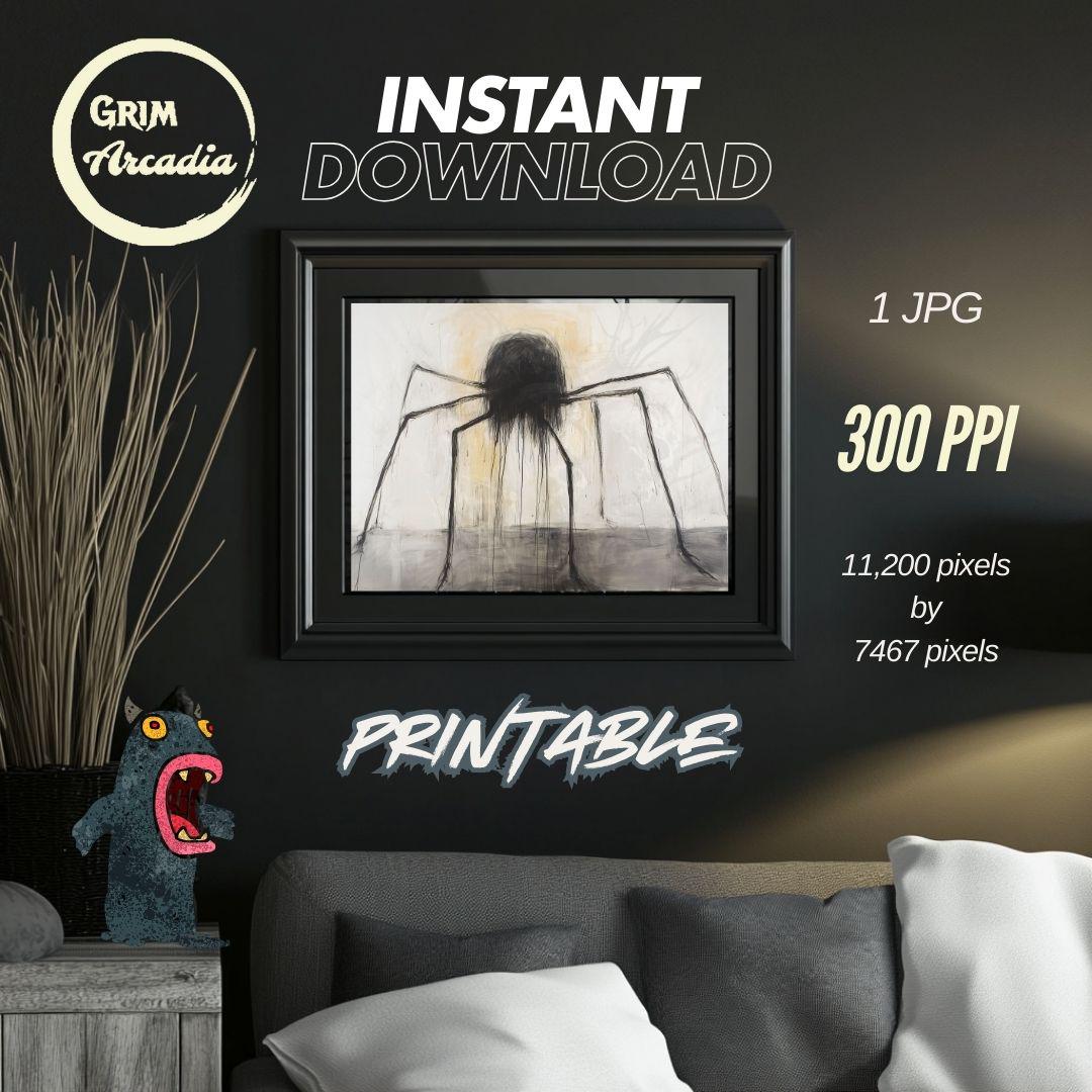 Spider Printable Download Gothic Bug JPG Insect Computer Wallpaper ...
