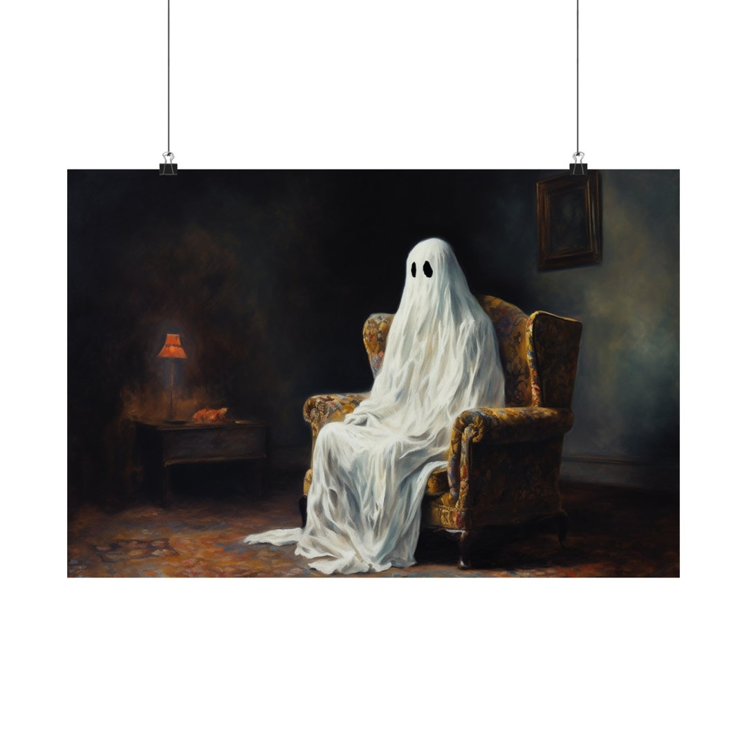 Spooky Friggen Ghost Art Print. Creepy Wall Art for Haunted Homes ...