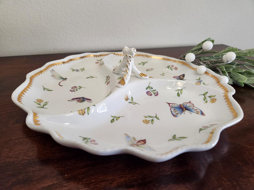 Vintage, 2000, I. Godinger & Co., Primavera Series, 3-sectional Serving ...
