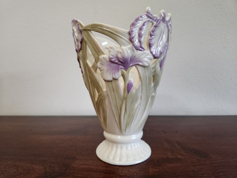 Vintage, 1990s, Lenox, Classic Lenox Series, Purple Pierced Iris ...