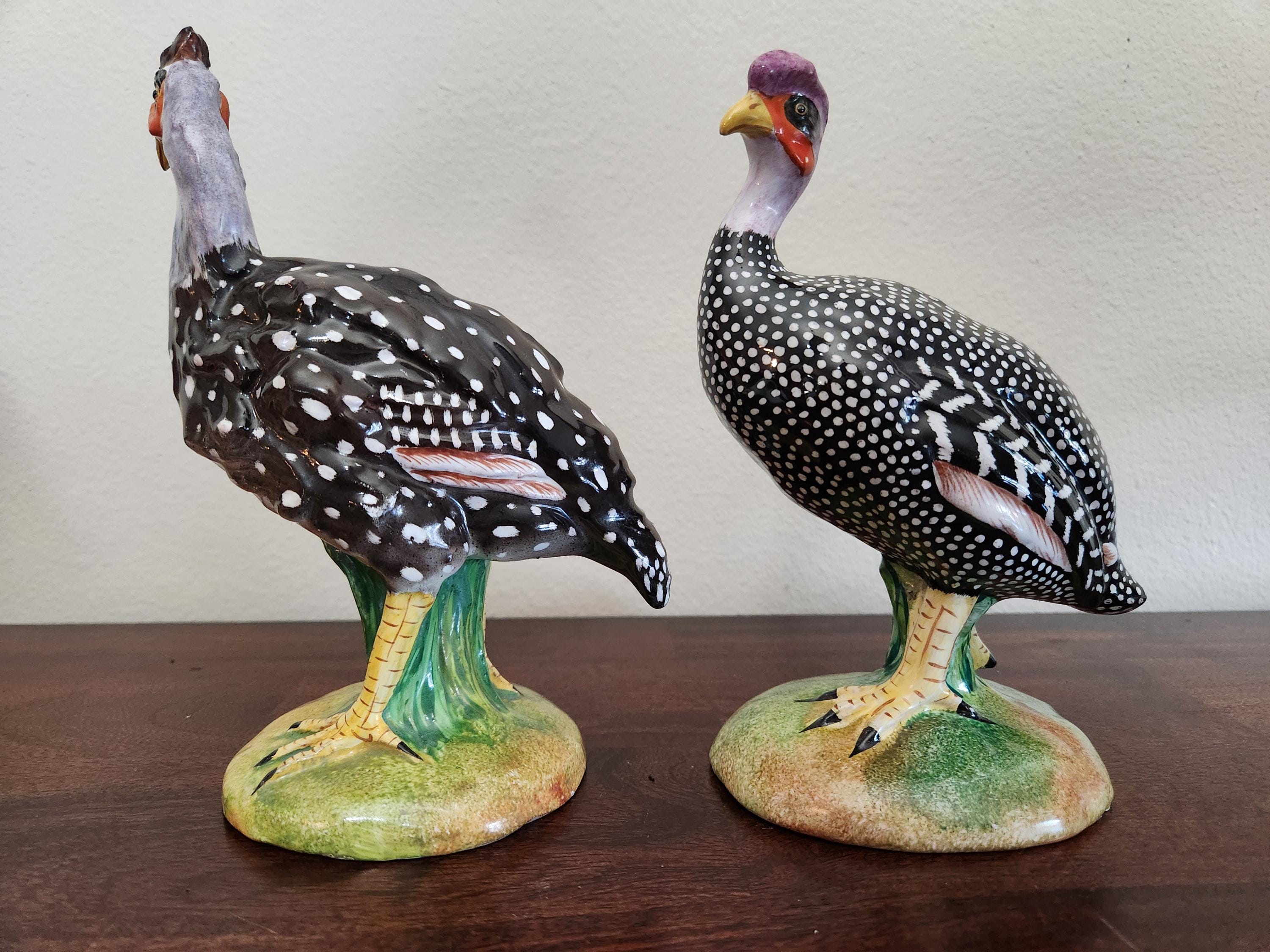 Vintage Carbet Italian Guinea Hen Figurines: MCM Decor, Italy 935 and ...