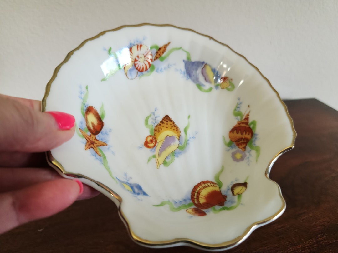 Vintage Ben Rickert, Fine China, Scallop Shell Shape, Seashell Motif ...