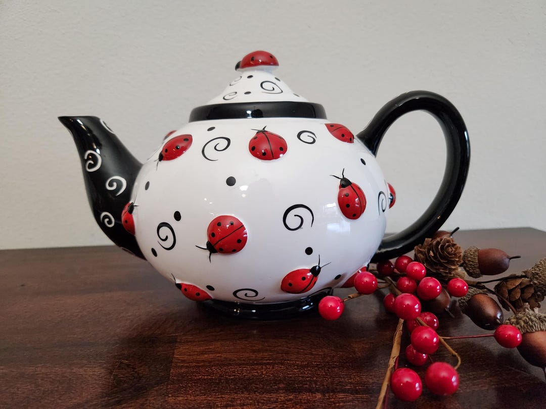 Vintage Ladybug Teapot: Burton & Burton Collectible - Etsy New Zealand