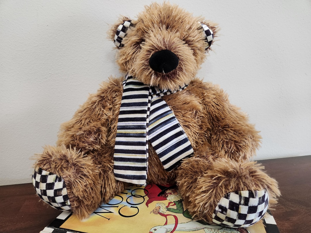 Retro, 2000s, Mackenzie-childs, Mack the Bear, Teddy Bear, Plush W ...