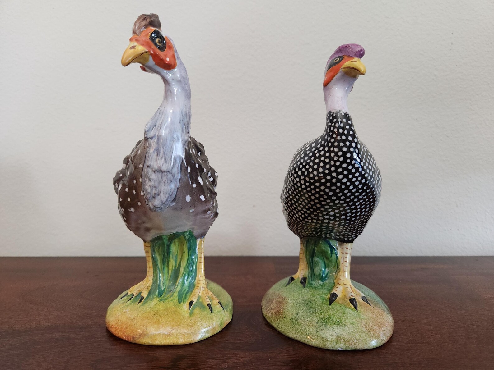 Vintage Carbet Italian Guinea Hen Figurines: MCM Decor, Italy 935 and ...